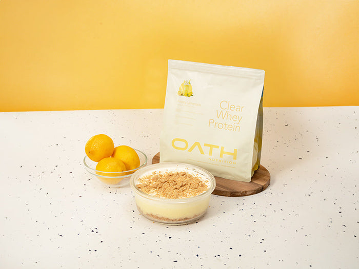 Protein Lemon Pie Recipe with Oath Nutrition Clear Protein
