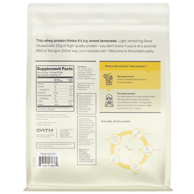 Clear Whey Protein Powder | Clear Protein Isolate by Oath Nutrition