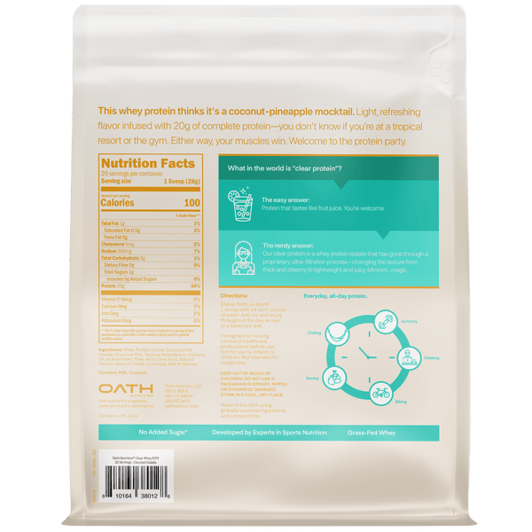 Clear Whey Protein Powder | Clear Protein Isolate by Oath Nutrition