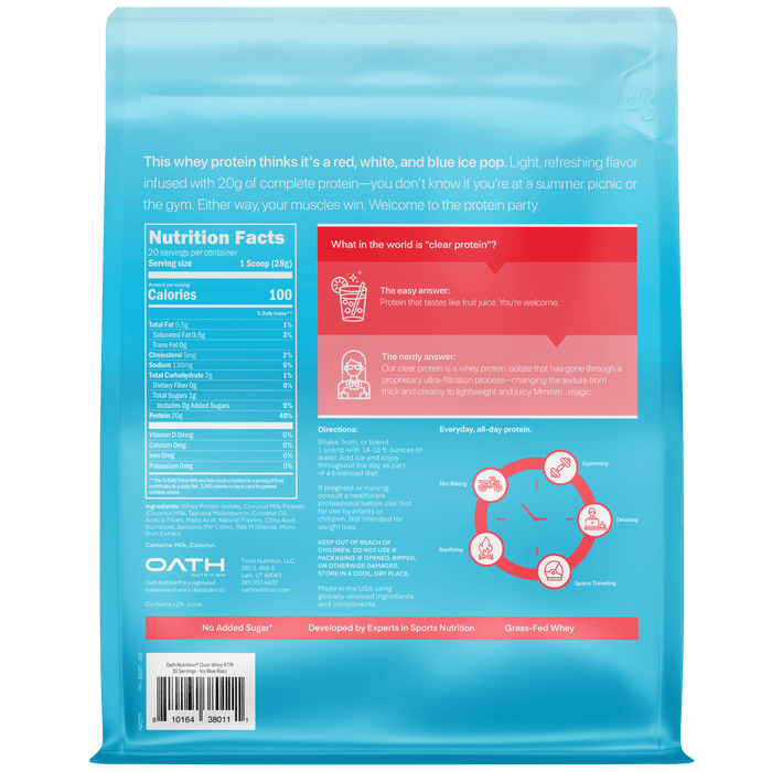 Clear Whey Protein Powder | Clear Protein Isolate by Oath Nutrition