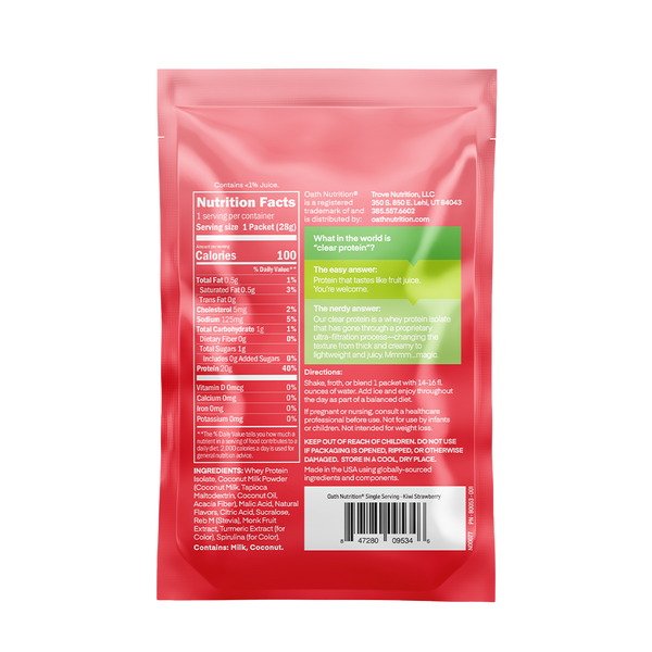 Clear Whey Protein - Singles Serving Samples