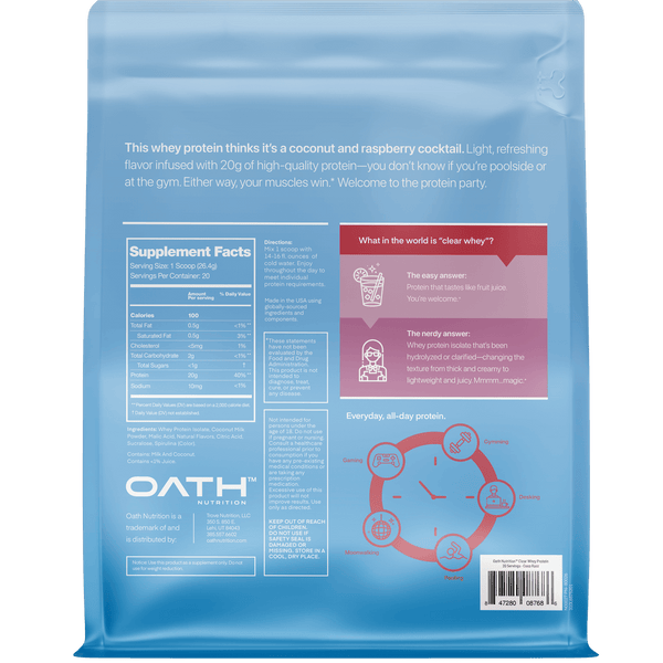Clear Whey Protein Powder | Clear Protein Isolate by Oath Nutrition
