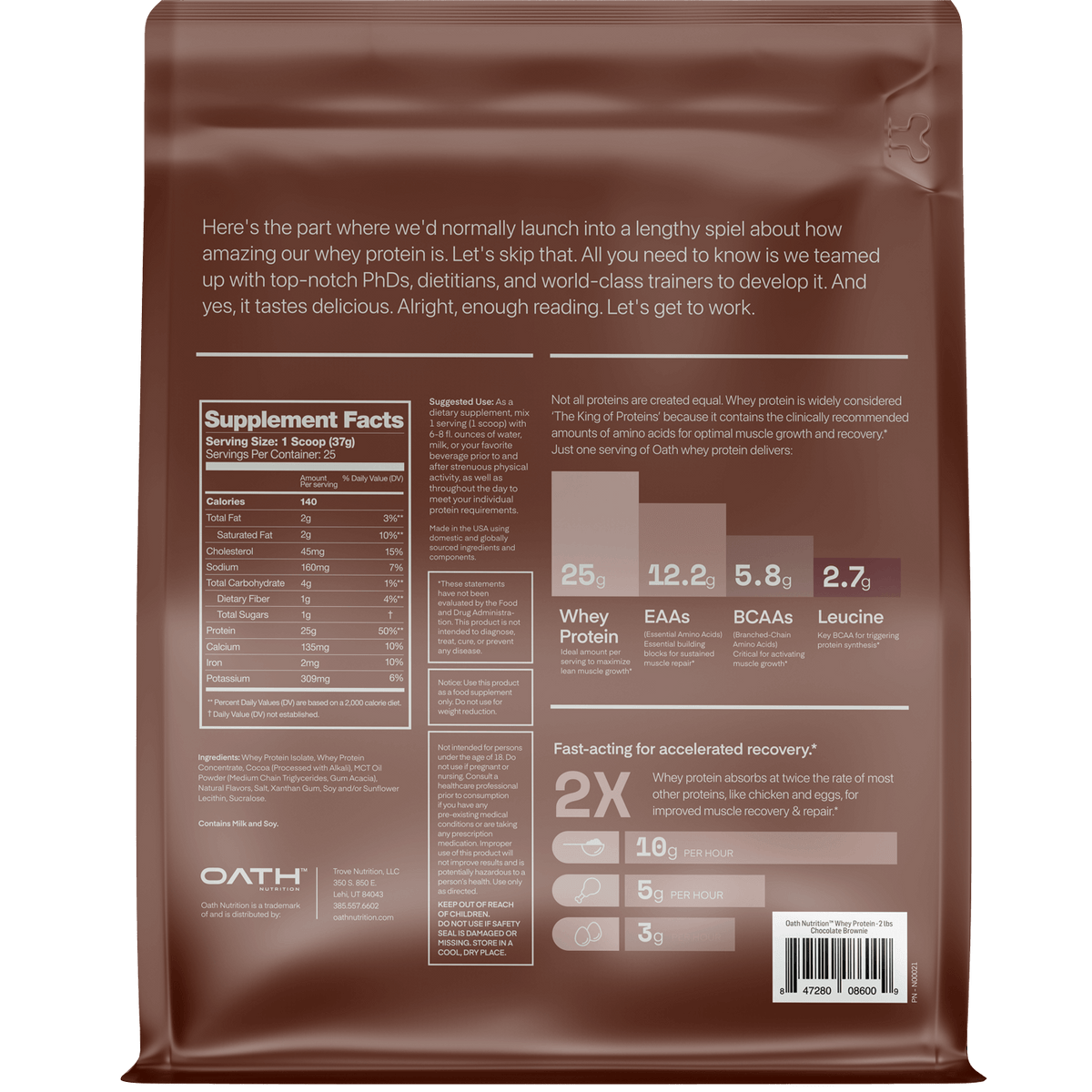 Whey Protein - Oath Nutrition
