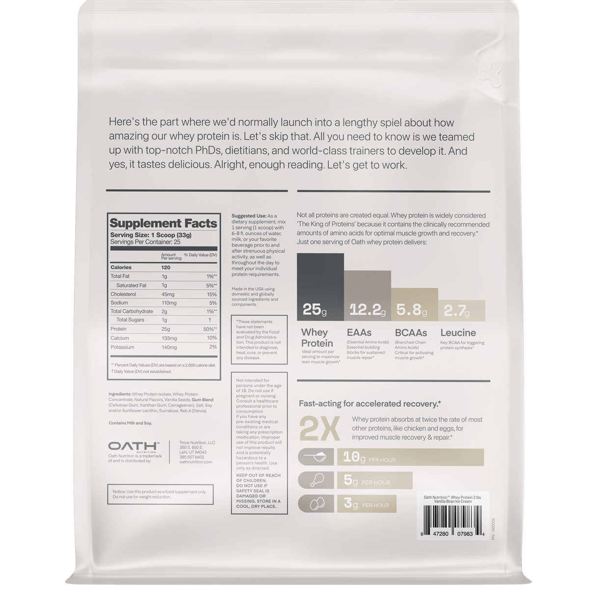 Whey Protein - Oath Nutrition