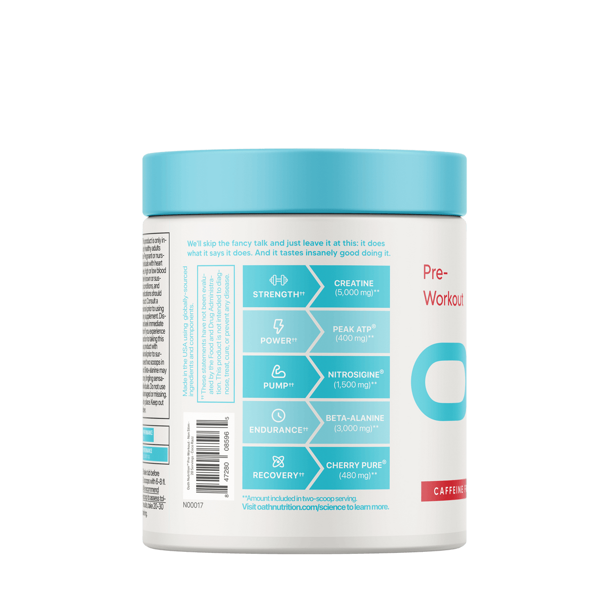 Elite Pre-Workout (Caffeine Free) - Oath Nutrition