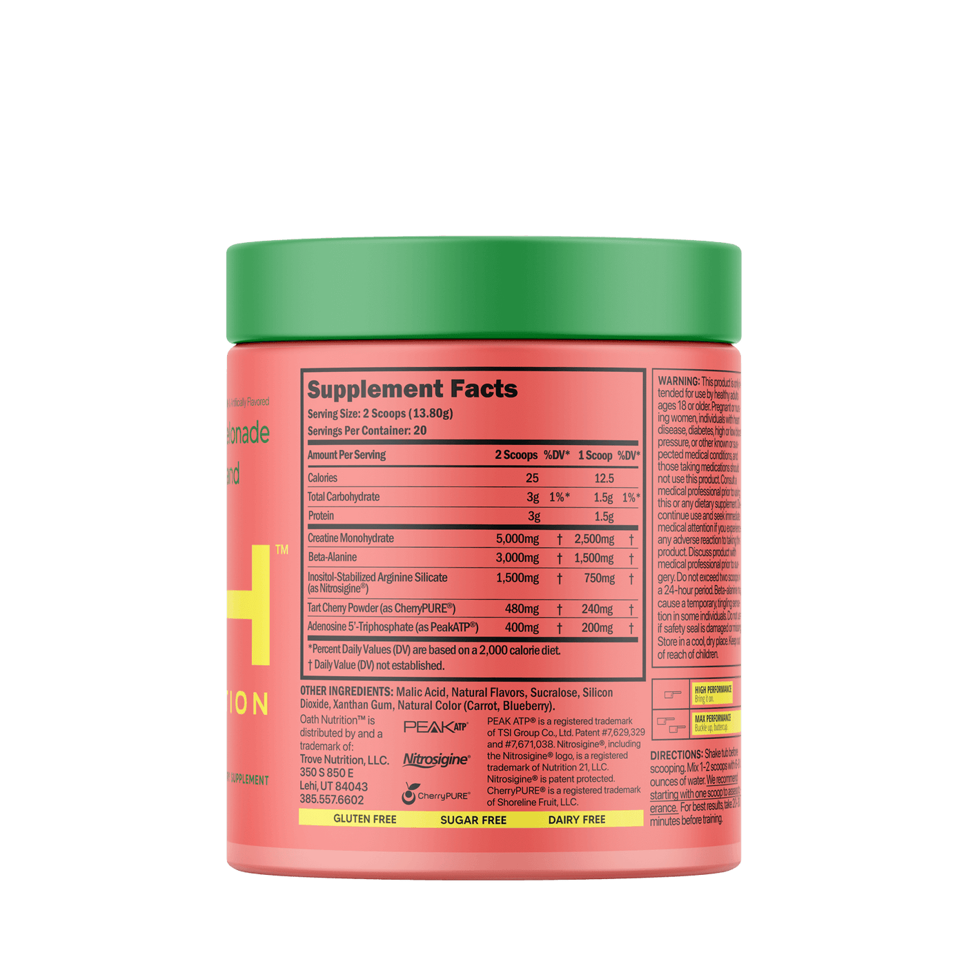 Elite Pre-Workout (Caffeine Free) - Oath Nutrition