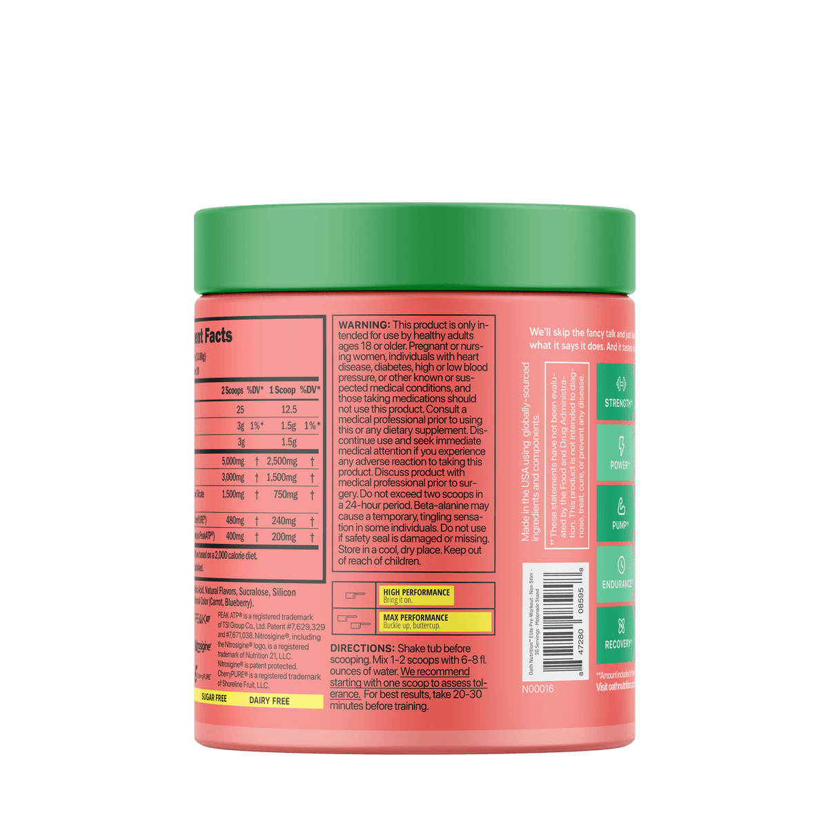 Elite Pre-Workout (Caffeine Free) - Oath Nutrition