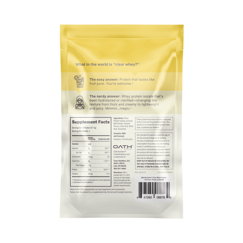 Clear Whey Protein - Singles Serving Samples